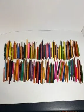 Office | 14 Used Vintage Coloured Pencils Crayons Lot Pentech Crayola ...